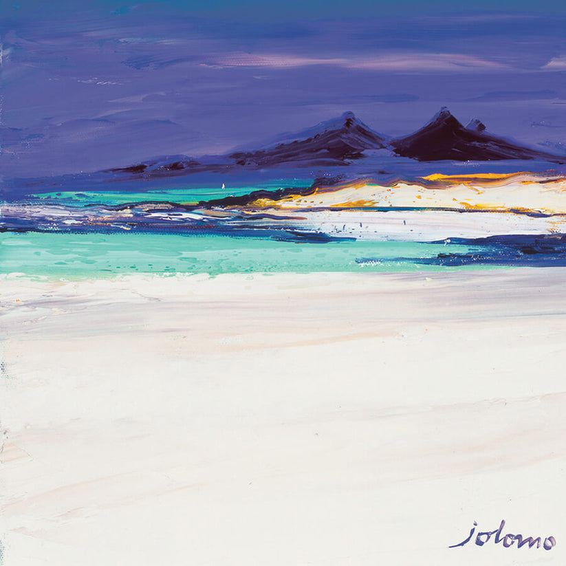 JOLOMO Greeting Card "Storm brewing over Rum" – Scottish Field Shop